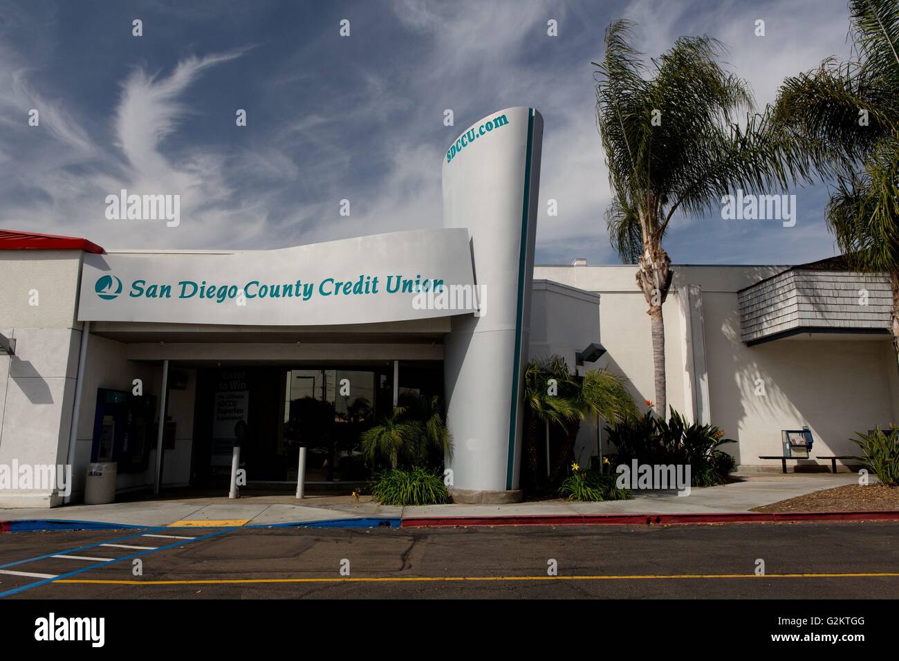 Branch of the SDCCU in Pacific Beach, a credit union, controlled by its ...