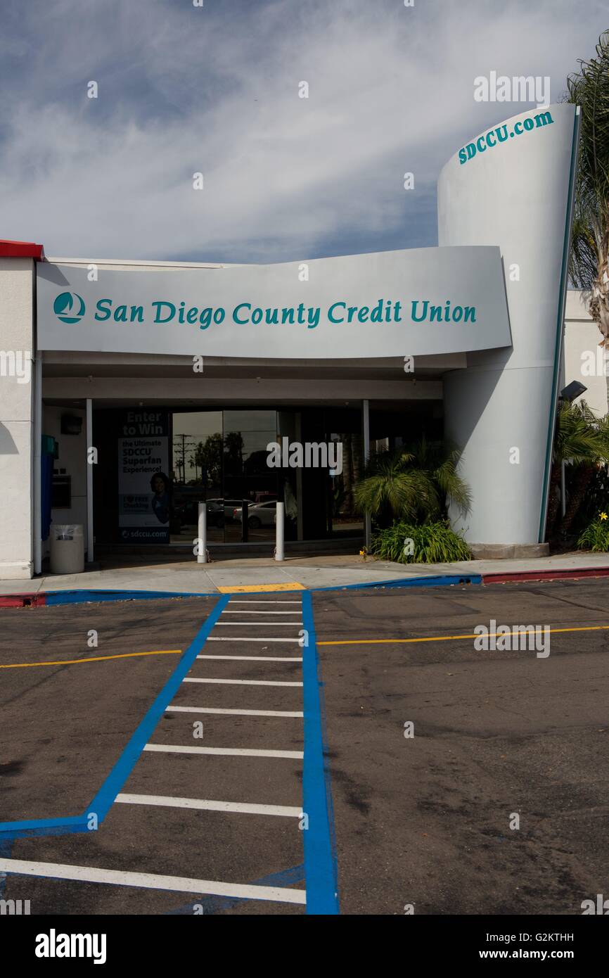 Branch of the SDCCU in Pacific Beach, a credit union, controlled by its ...