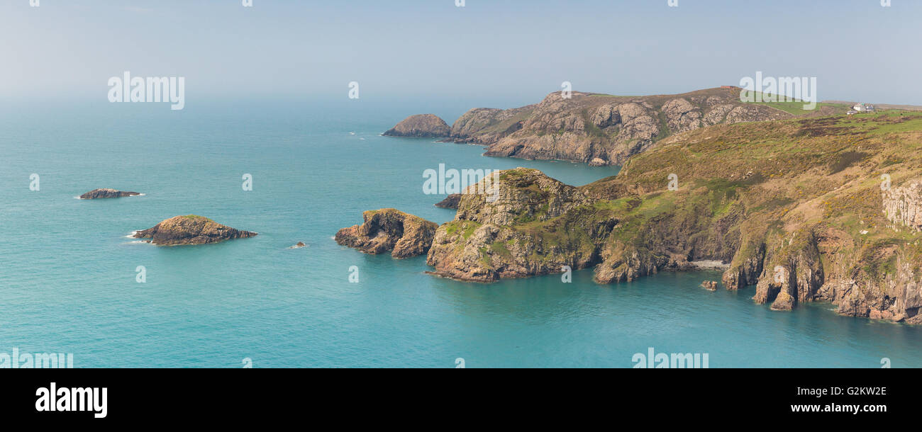 Pwll Deri on the north coast of Pembrokeshire, Wales, UK Stock Photo ...