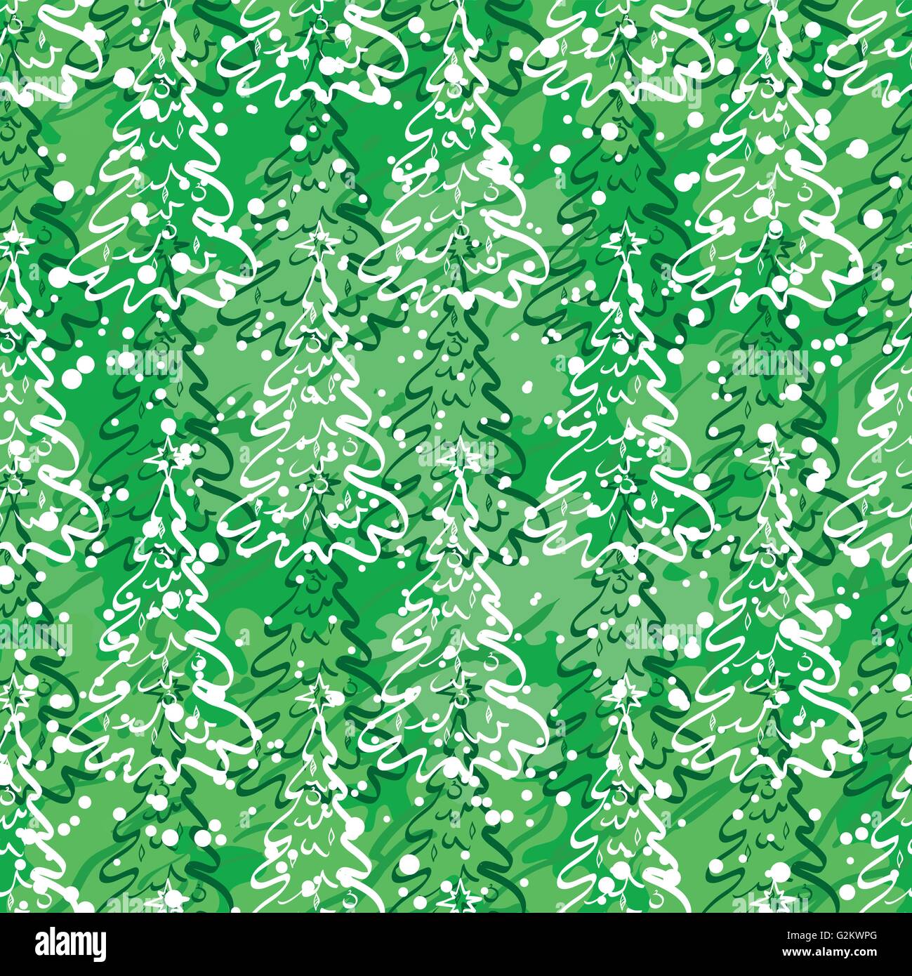 Seamless pattern with Christmas trees Stock Vector Image & Art - Alamy