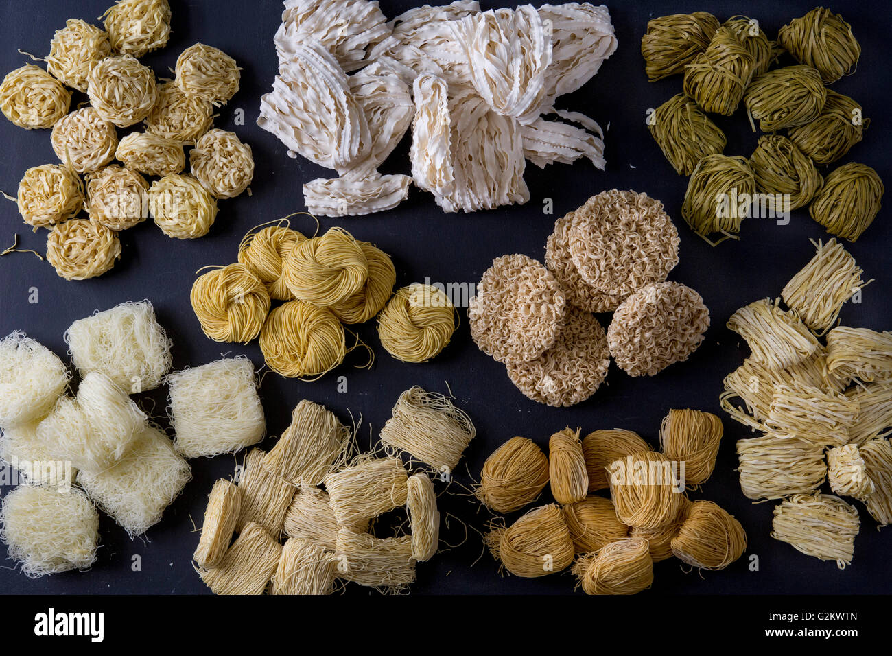 Assortment of Dried Asian Noodles Stock Photo - Alamy