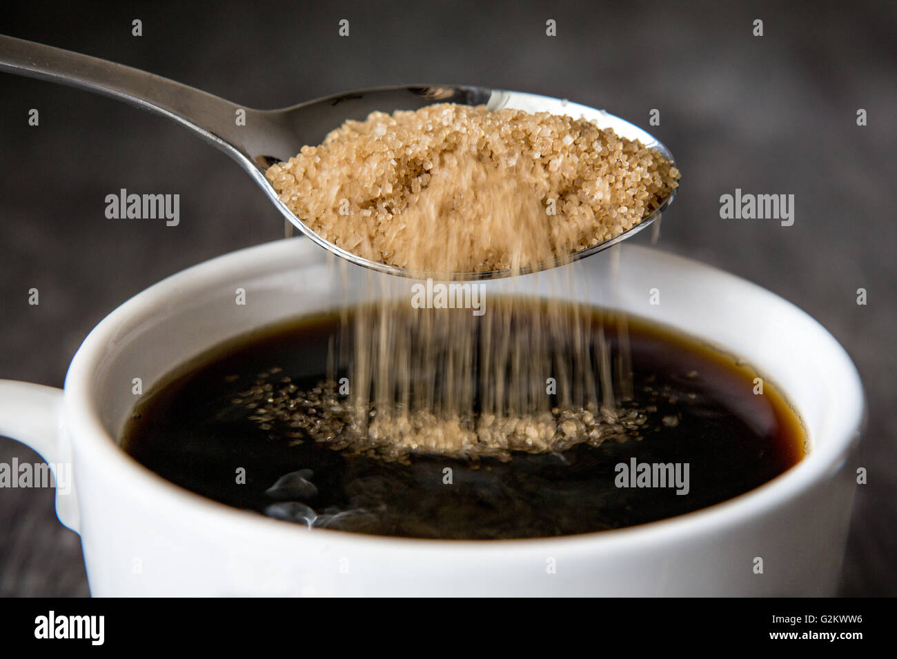 Spoon poured sugar hi-res stock photography and images - Alamy