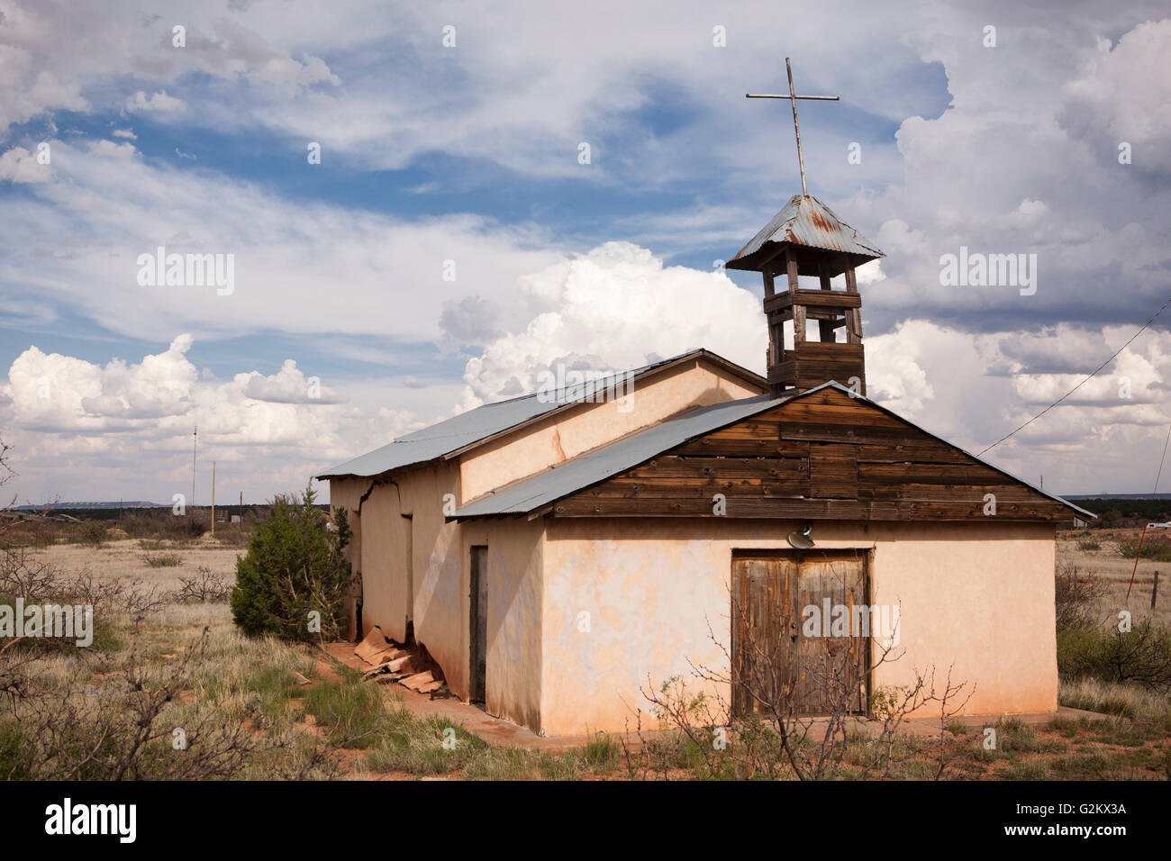 Abandoned Adobe Church, New Mexico, USA Stock Photo - Alamy