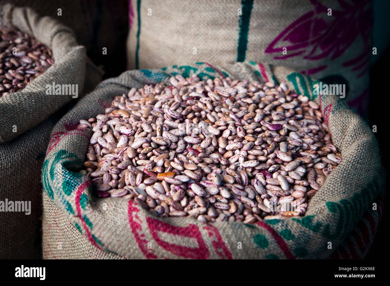 Sacks of Beans at Outdoor Market, Ooty, Tamil Nadu, India Stock Photo - Alamy