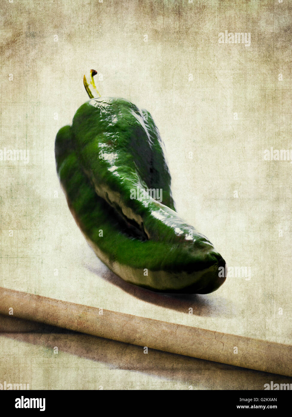 Green Poblano Pepper Stock Photo - Alamy