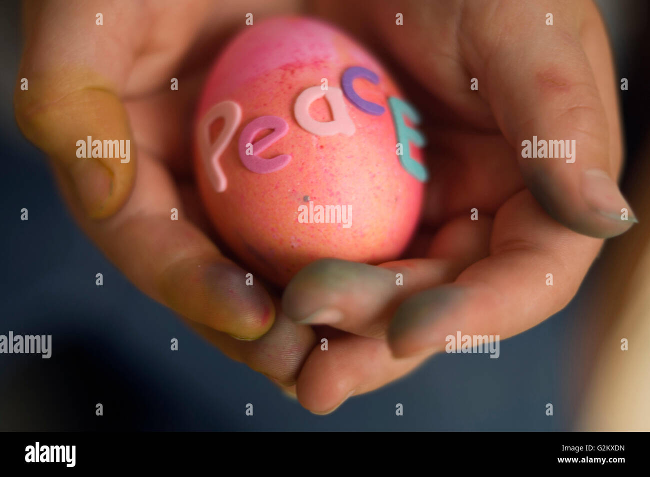Easter Egg Peace Stock Photo - Alamy