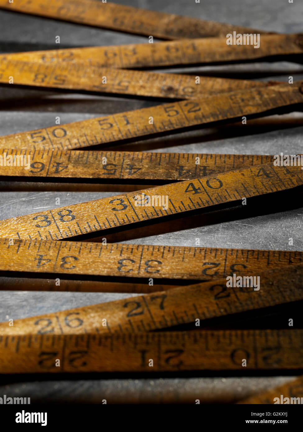 Carpenters folding ruler hi-res stock photography and images - Alamy