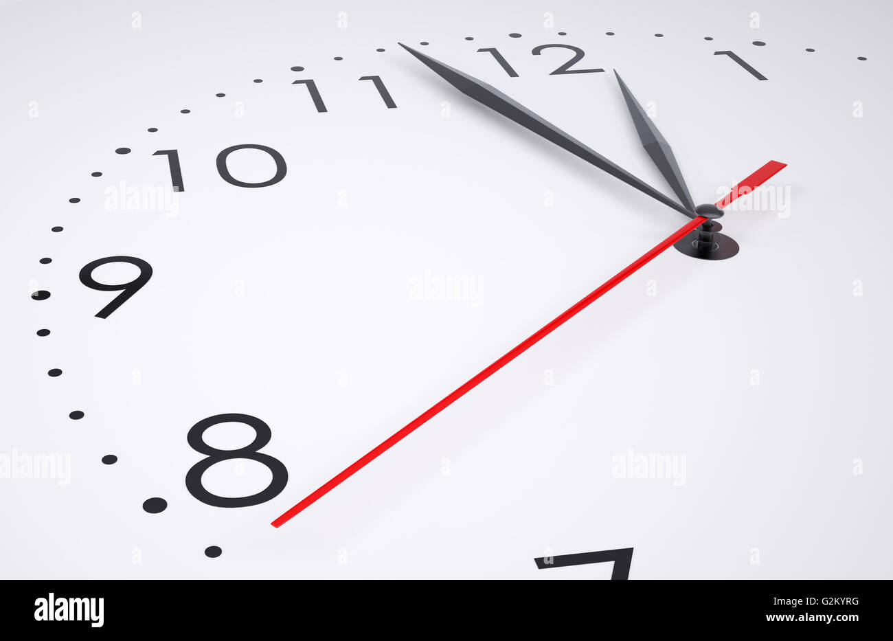 Clock face isolated Stock Photo - Alamy