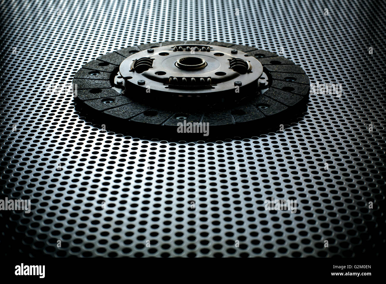 Car clutch on a metal surface Stock Photo - Alamy