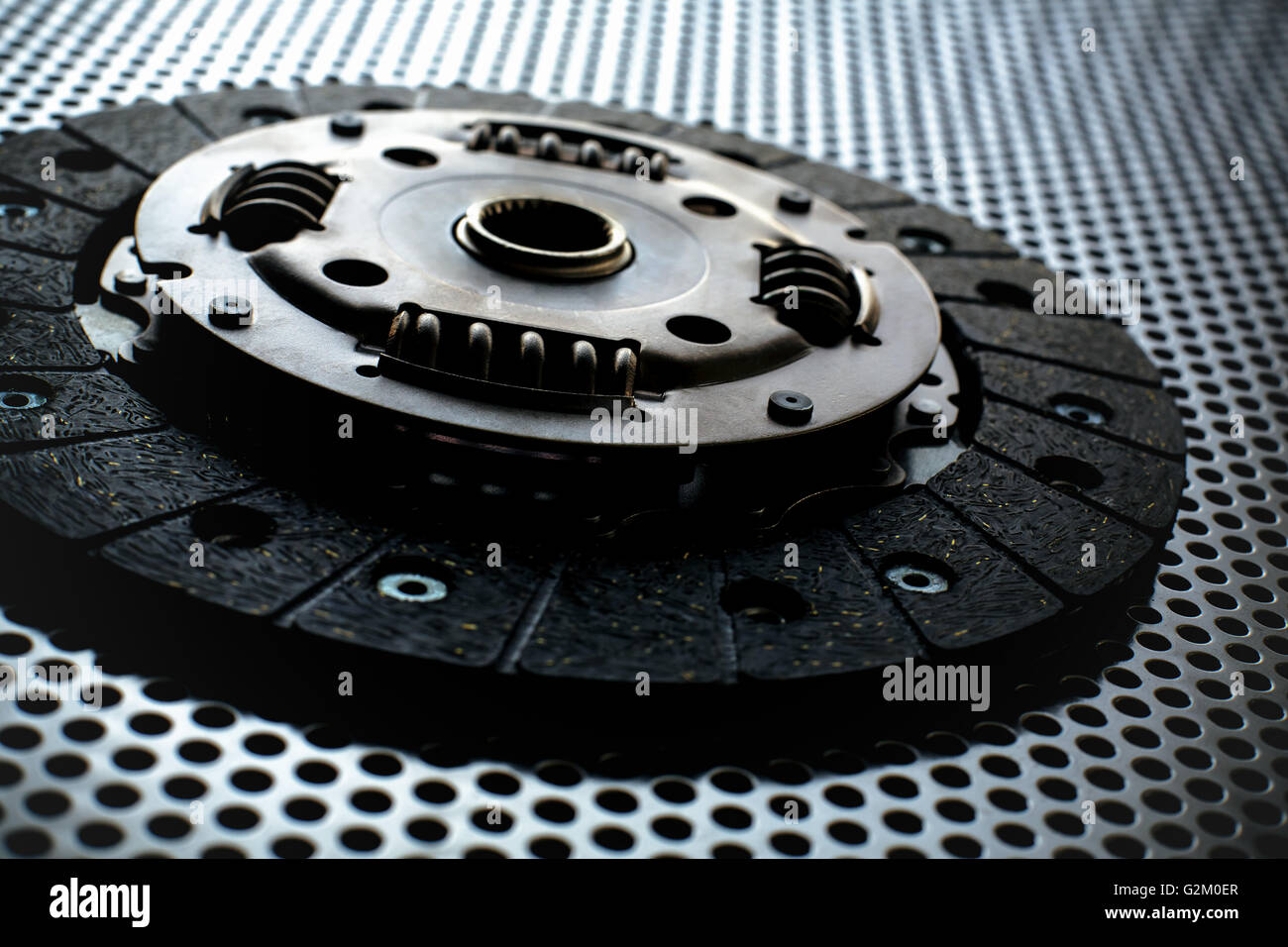 Car clutch on a metal surface Stock Photo - Alamy