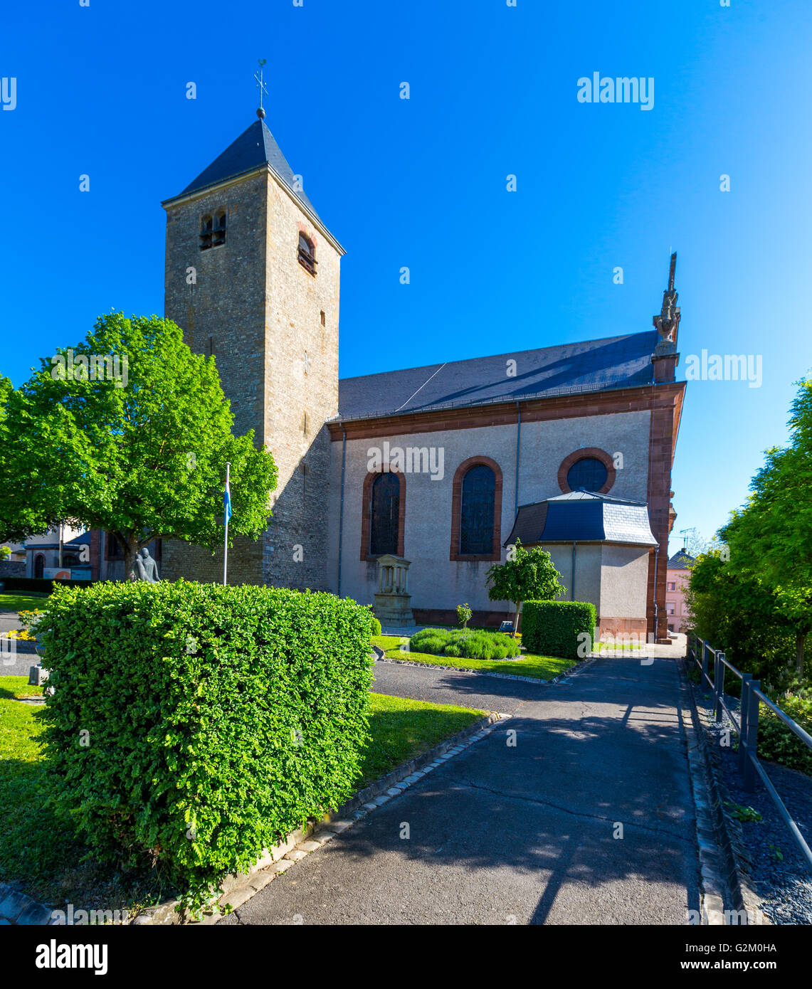 Church in Remich Stock Photo - Alamy