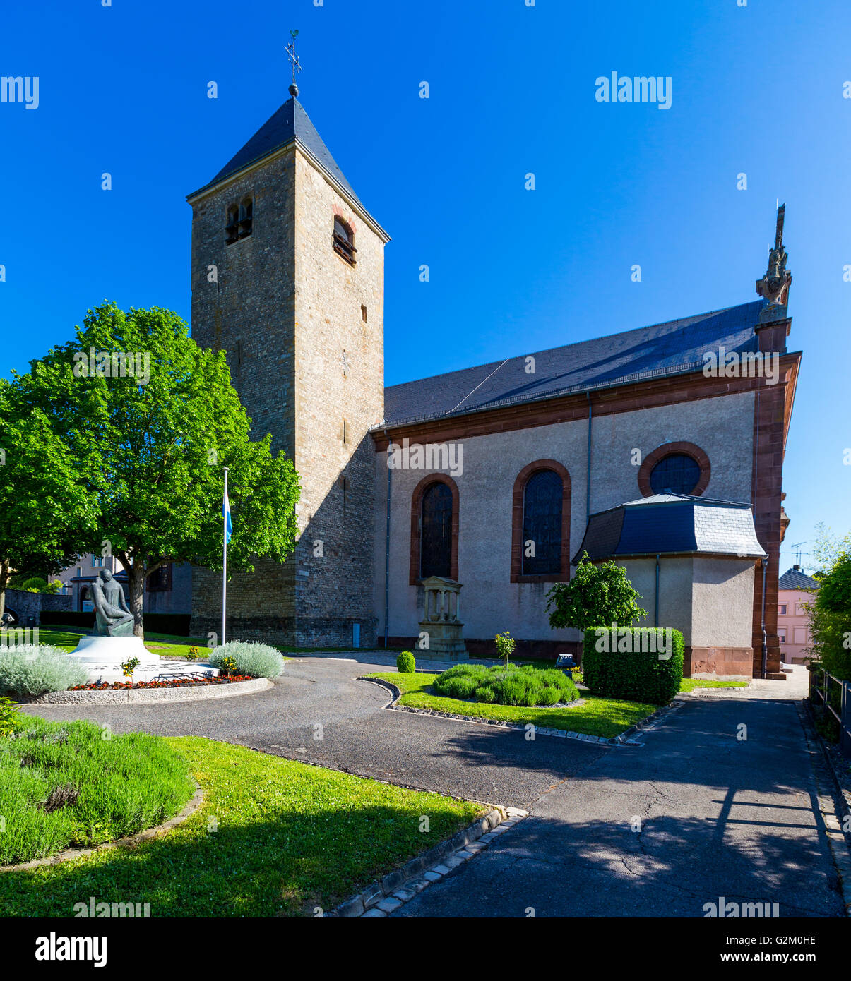Church in Remich Stock Photo - Alamy