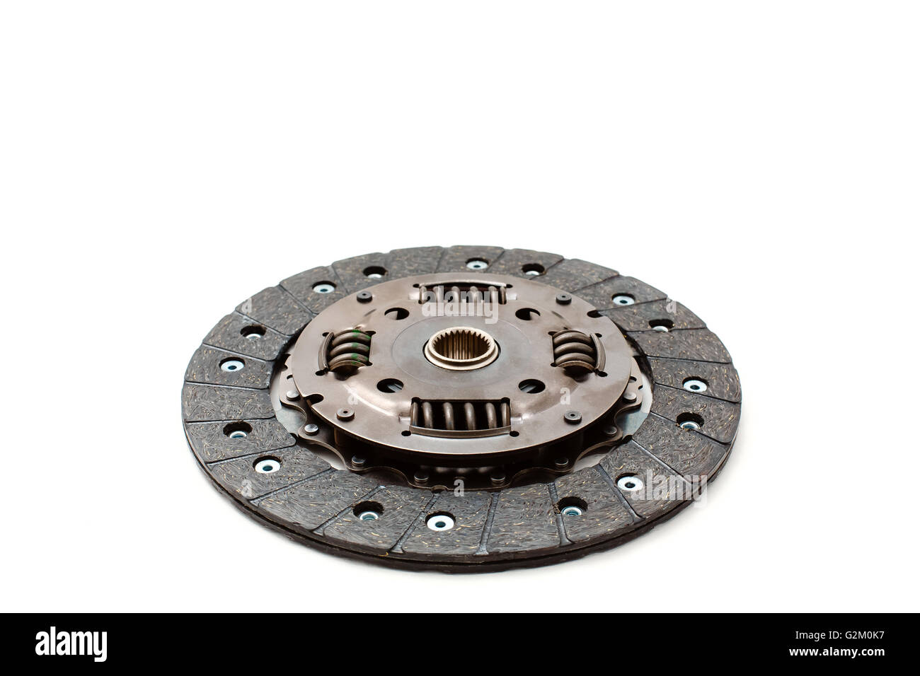 Car clutch on white background Stock Photo - Alamy