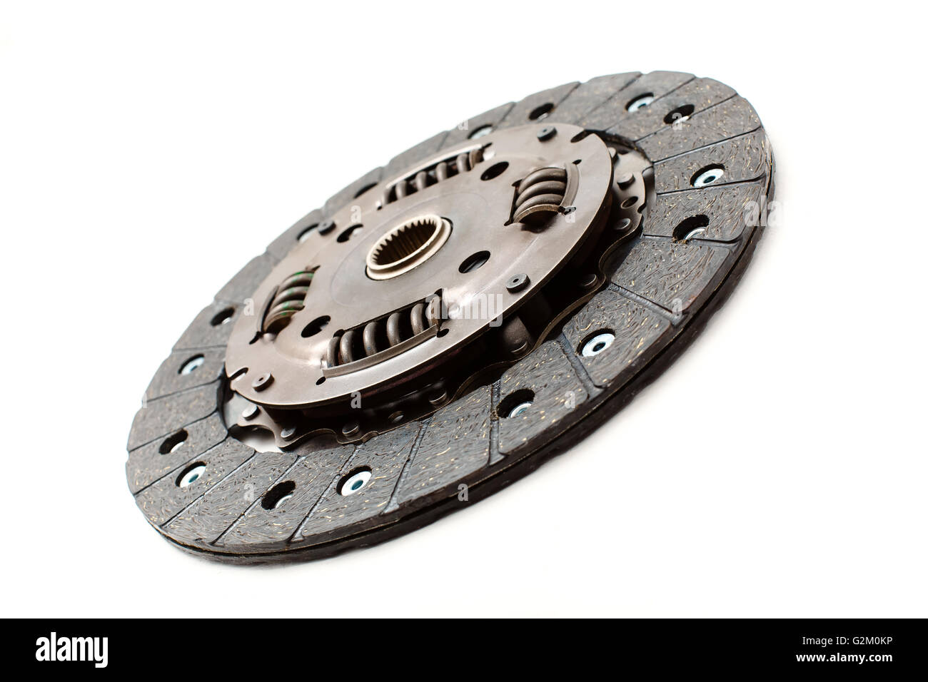 Car clutch on white background Stock Photo - Alamy