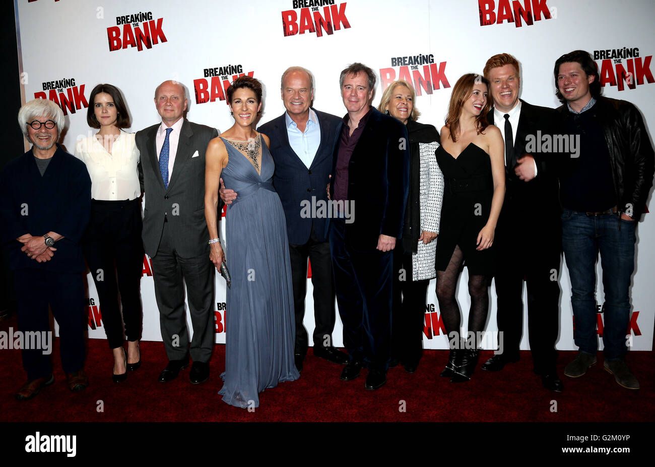 Cast and Crew attending the UK gala screening of Breaking the Bank at ...