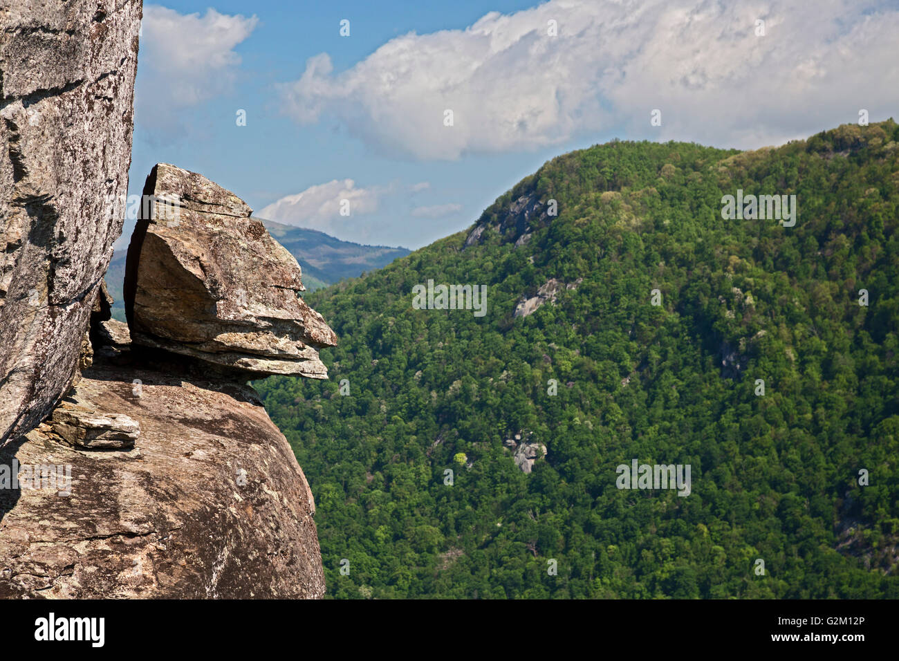 Chimney Rock, North Carolina - Devil's Head, a rock formation at ...