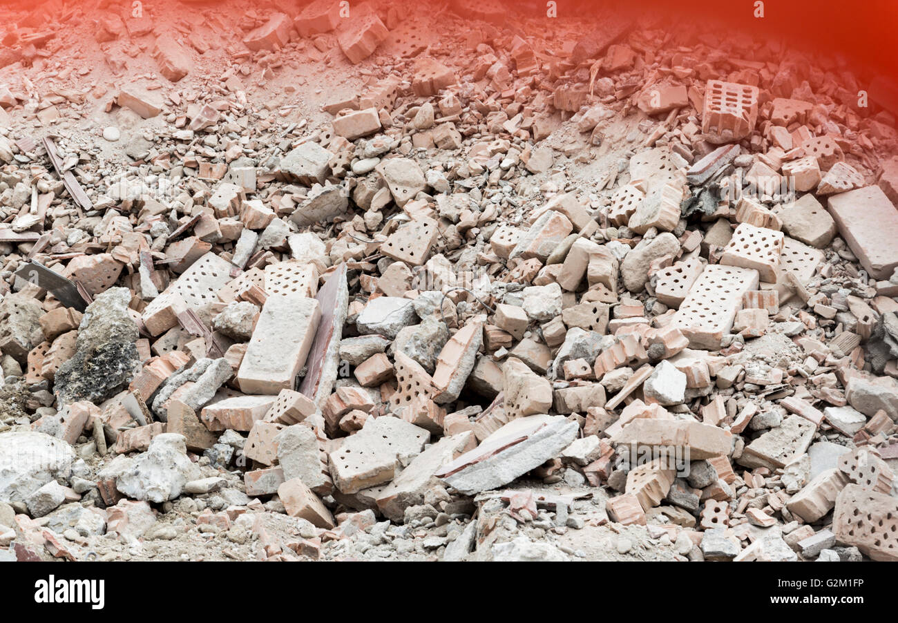 Group of bloody bricks Stock Photo - Alamy
