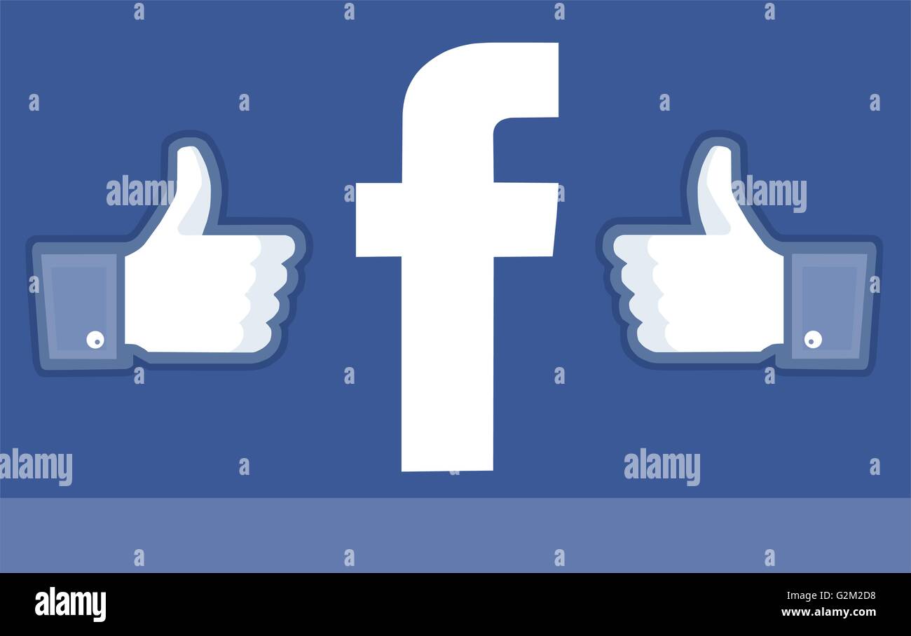 Facebook logo and globe hi-res stock photography and images - Alamy