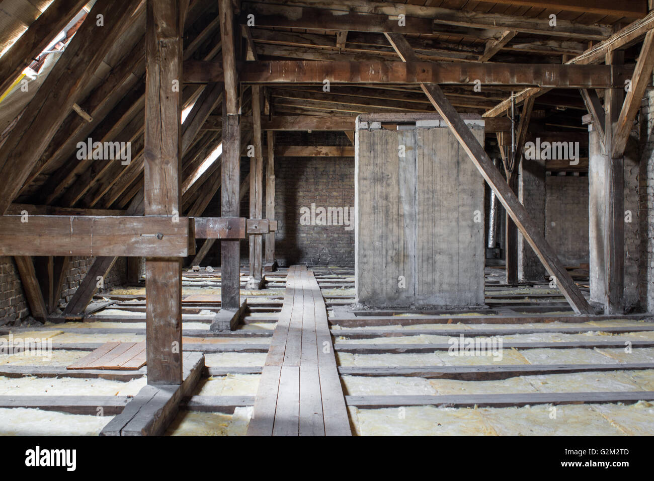 Wooden roof interior hi-res stock photography and images - Alamy