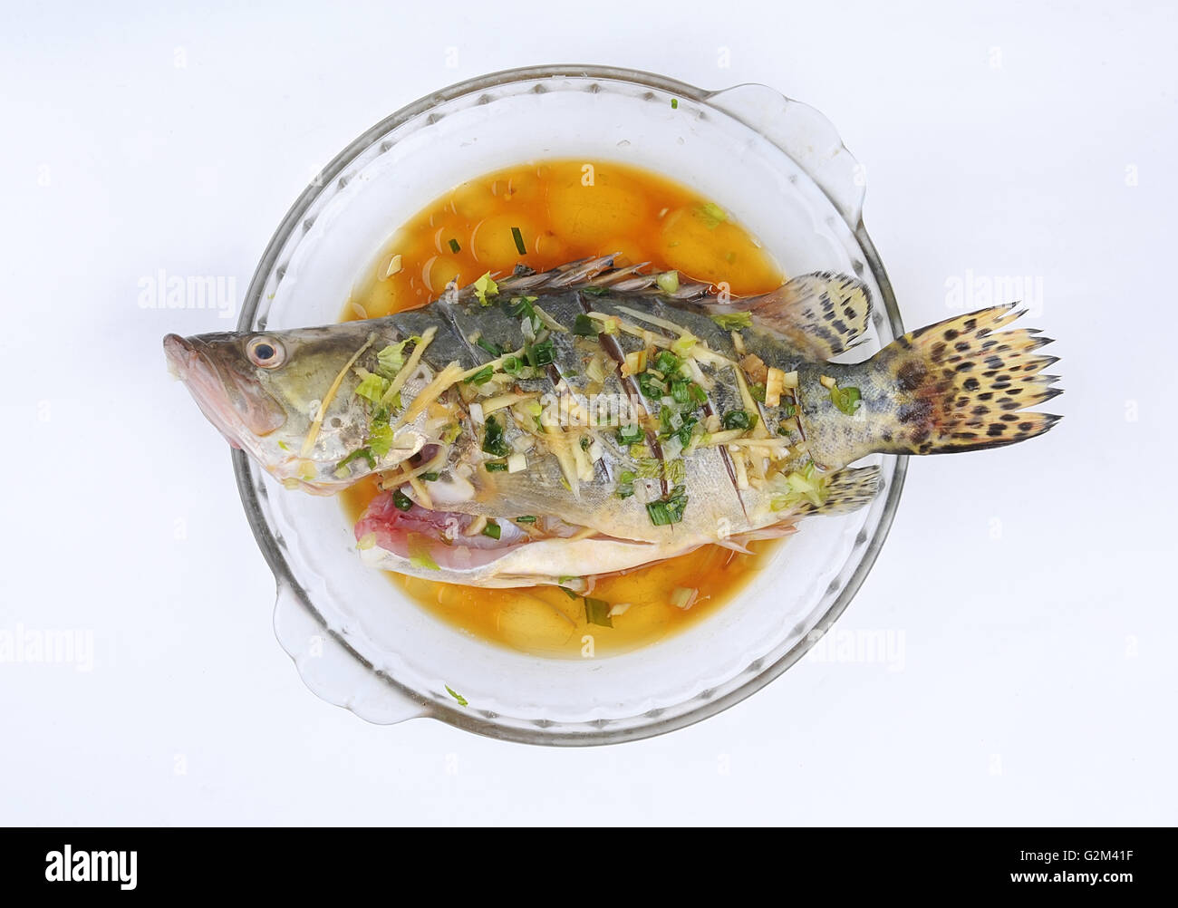 Fish in the plate Stock Photo - Alamy