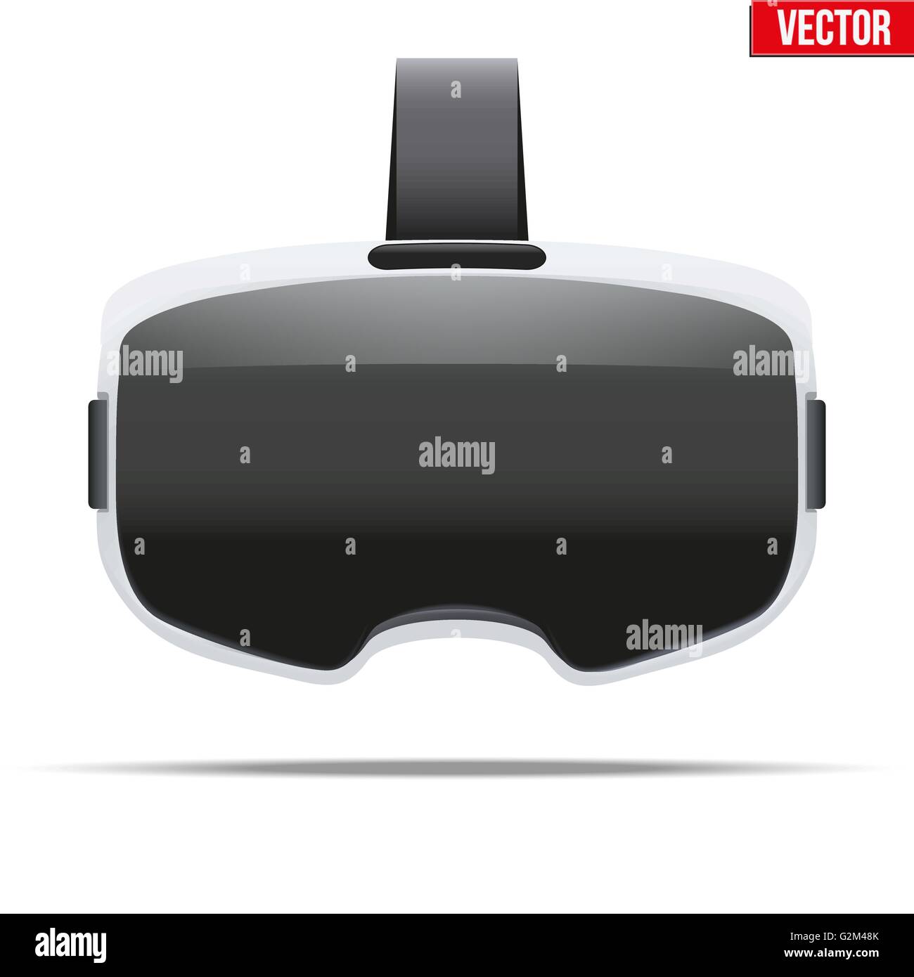 Original stereoscopic 3d VR headset white Stock Vector Image & Art - Alamy