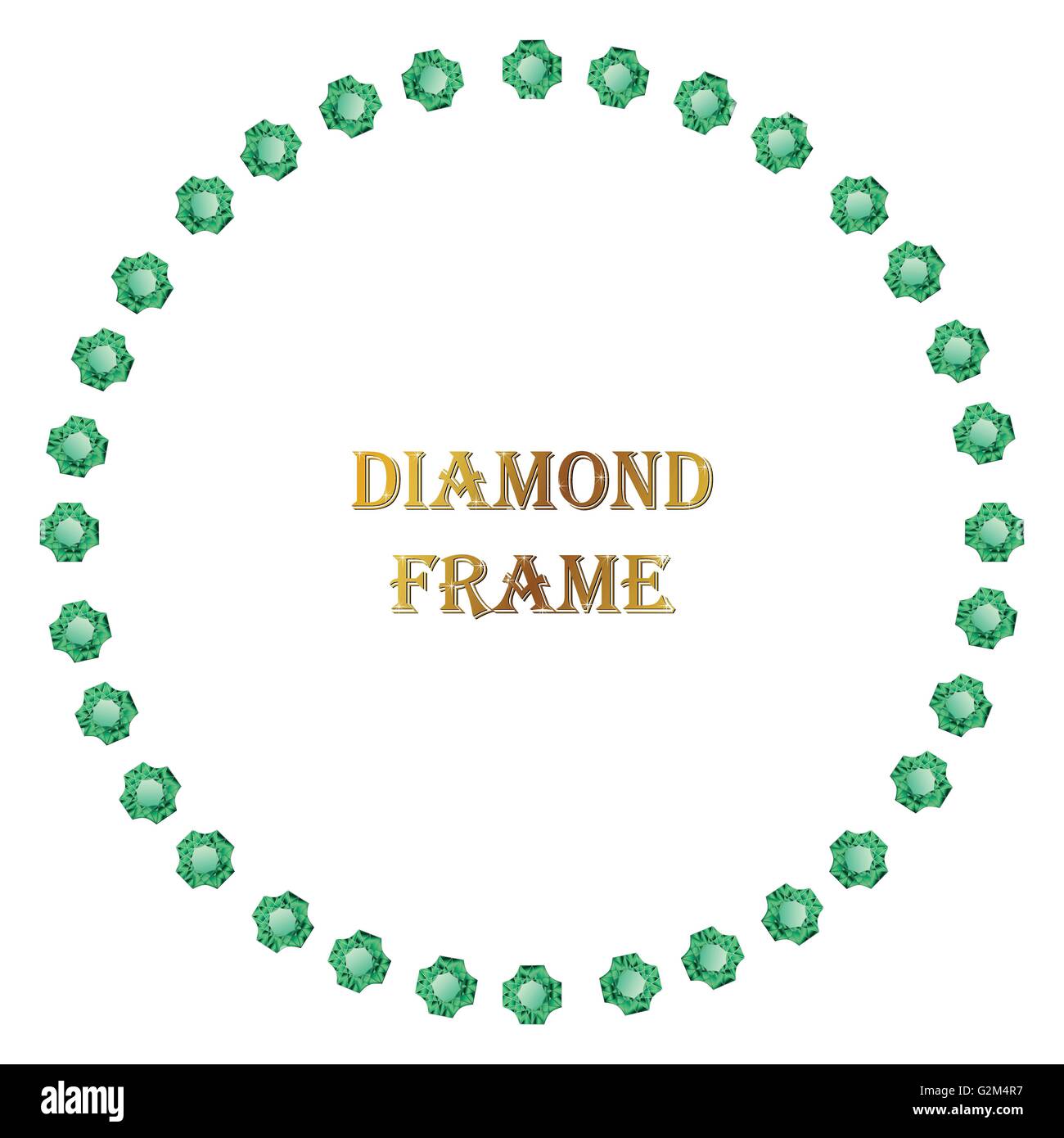 Emerald border Cut Out Stock Images & Pictures - Alamy