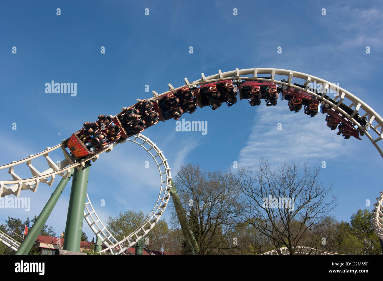Roller coaster at the Efteling theme park, Kaatsheuvel, Netherlands ...