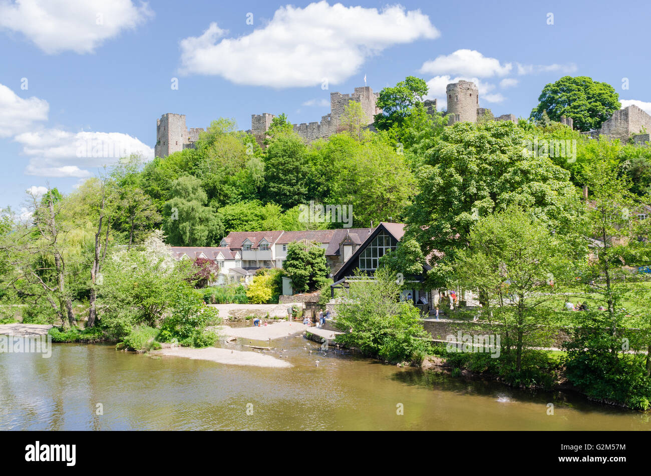 Ludlow castle river teme shropshire hi-res stock photography and images ...