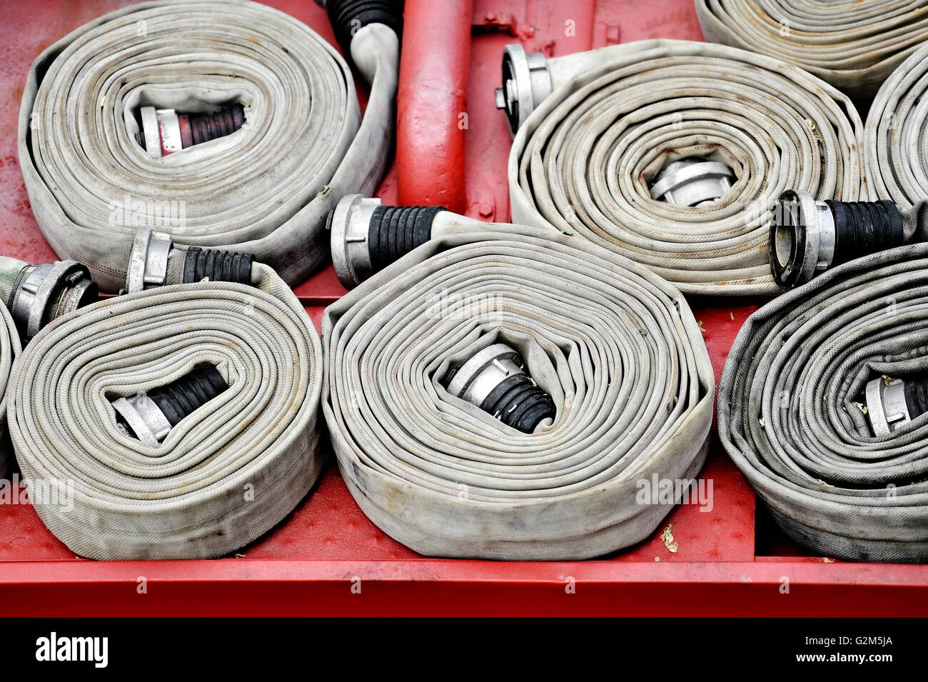 Fire truck hose water hi-res stock photography and images - Alamy