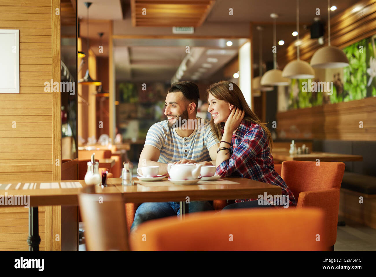 People enjoying tea hi-res stock photography and images - Alamy