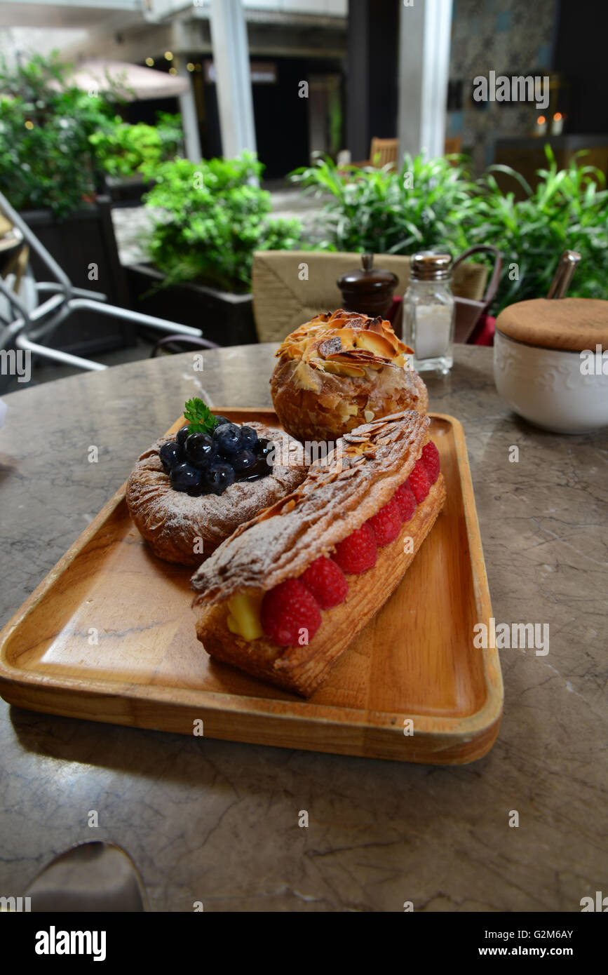 China, Hong Kong, Wan Chai, Breakfast Pastries Stock Photo - Alamy