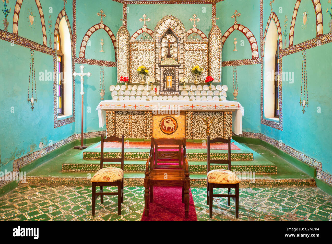 Sacred Heart Church in Beagle Bay Community Stock Photo - Alamy