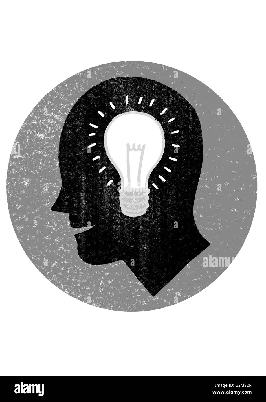 Human heads Black and White Stock Photos & Images - Alamy