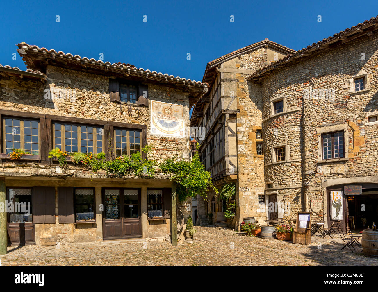 Place in old city of Perouges labelled les Plus beaux Villages de ...