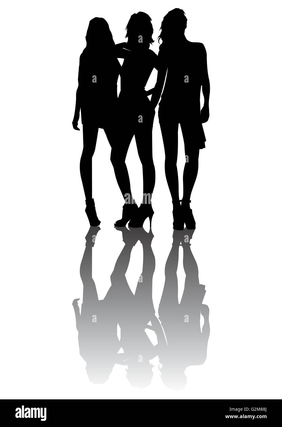 Three 3 women Cut Out Stock Images & Pictures - Alamy