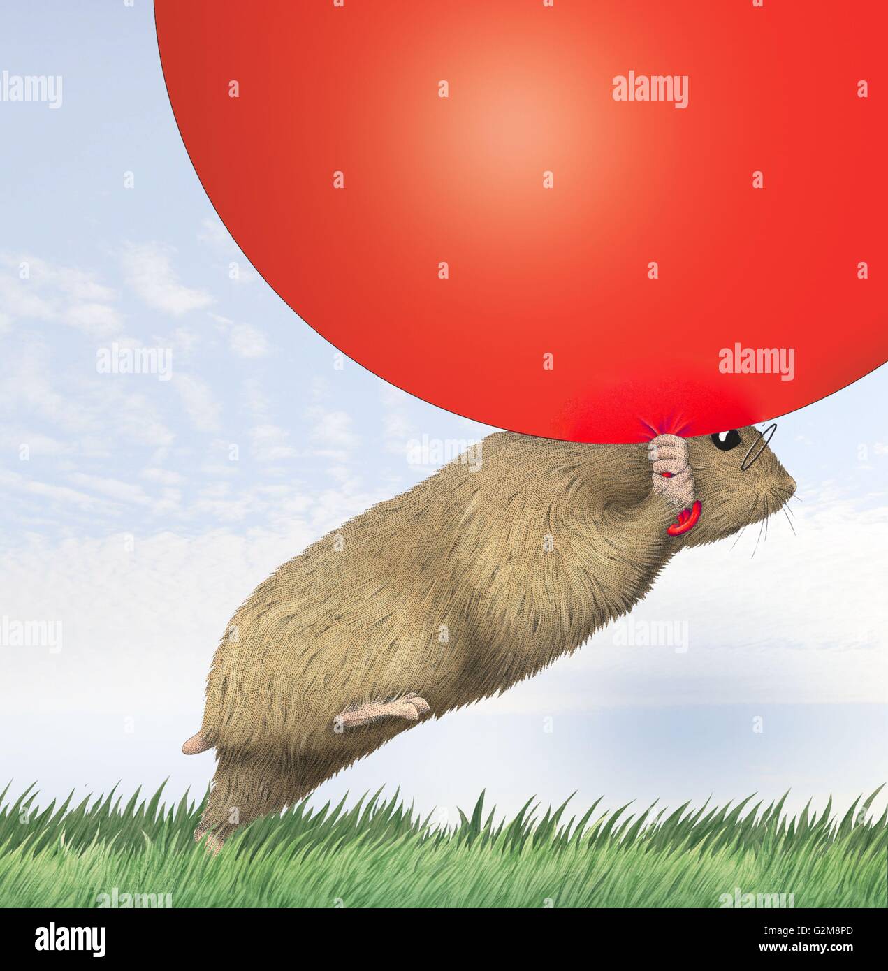 Colour balloon illustration hi-res stock photography and images - Alamy