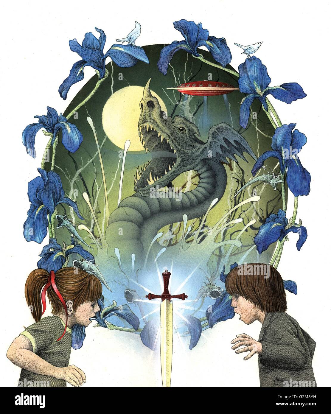 Dragon and sword hi-res stock photography and images - Alamy