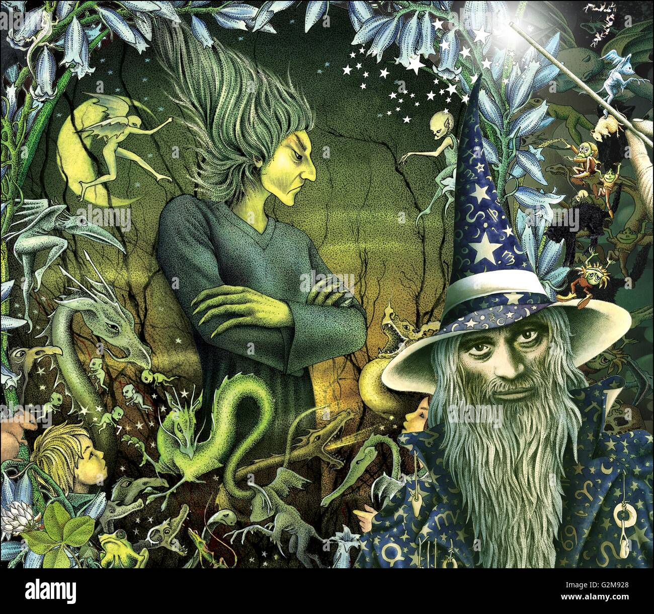 Wizard magician hi-res stock photography and images - Alamy