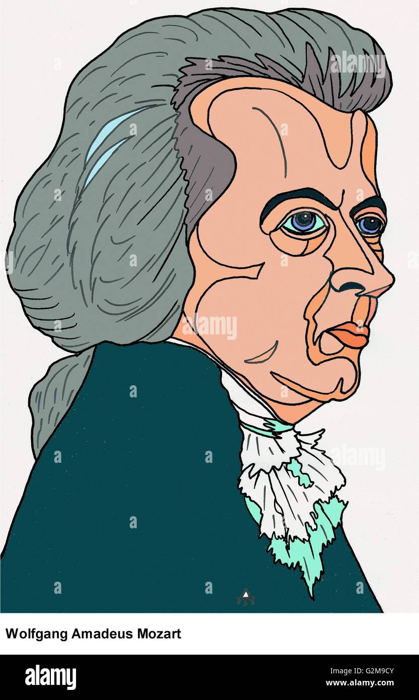 Portrait wolfgang amadeus mozart hi-res stock photography and images ...