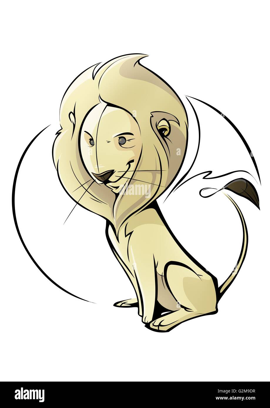 Seated lion hi-res stock photography and images - Alamy