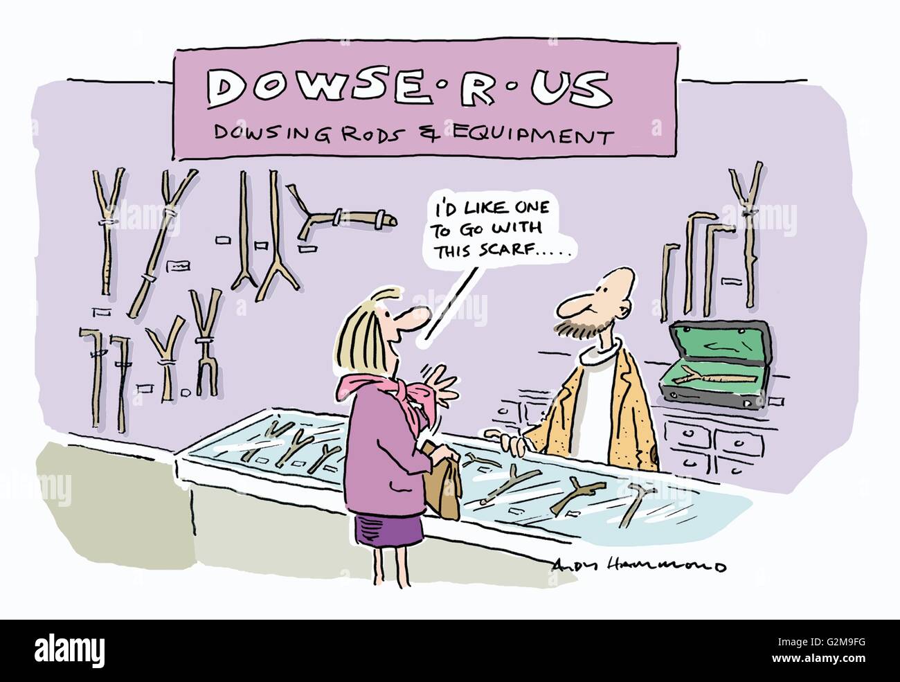 Dowsing woman hi-res stock photography and images - Alamy