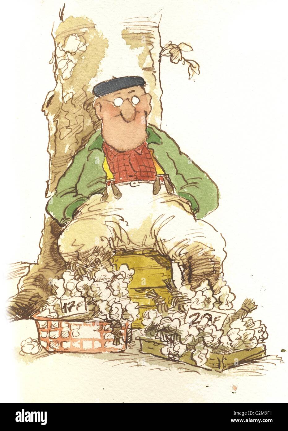 Old man sits under tree hi-res stock photography and images - Alamy