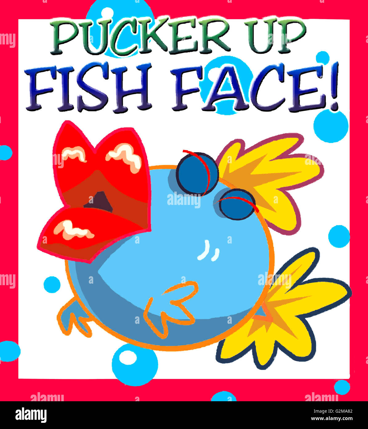 Kissing fish illustration hi-res stock photography and images - Alamy