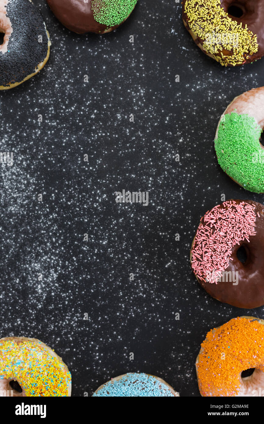 donut, top view, copyspace Stock Photo - Alamy