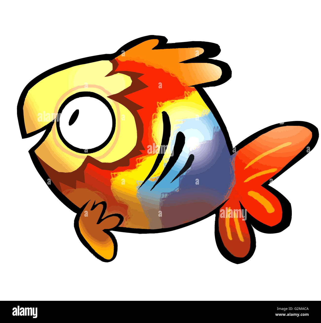 Multi colored fish Stock Photo - Alamy