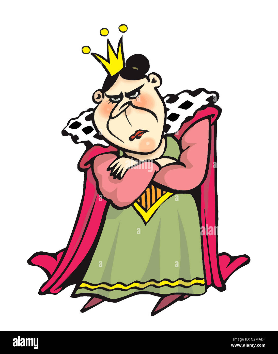 Angry Queen Bee Cartoon