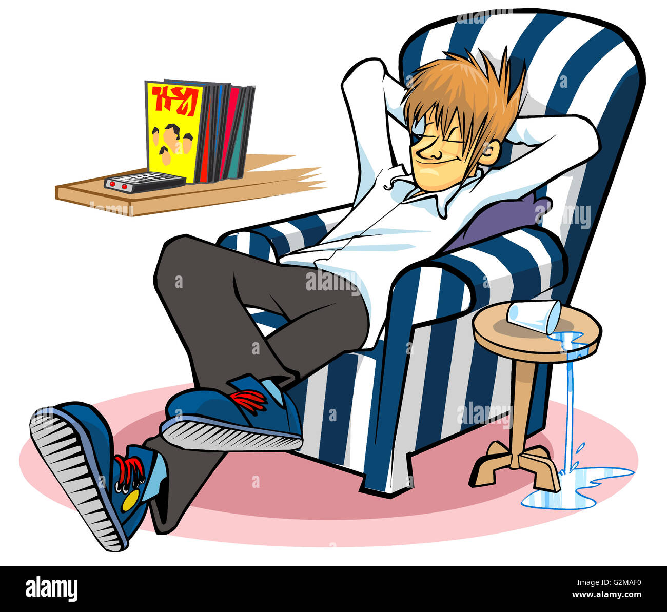 Relaxing drawing hi-res stock photography and images - Alamy