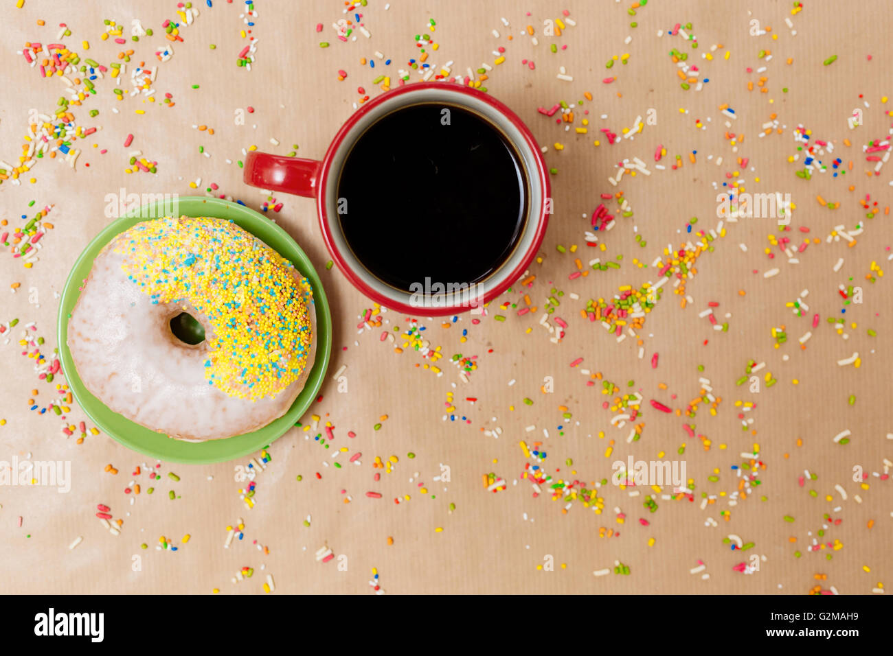 donuts and Coffee cup Stock Photo - Alamy
