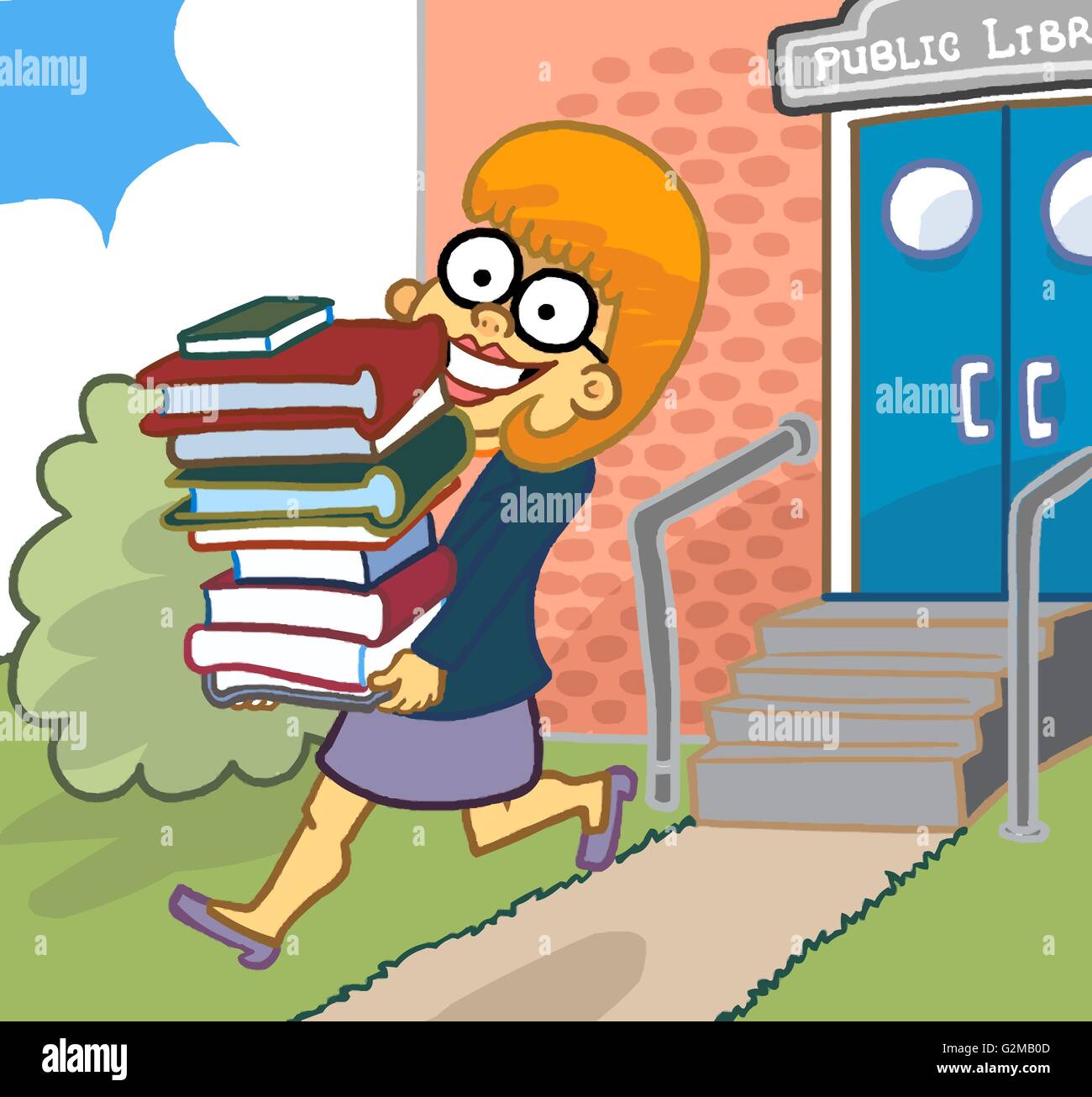 Cartoon carrying hi-res stock photography and images - Alamy