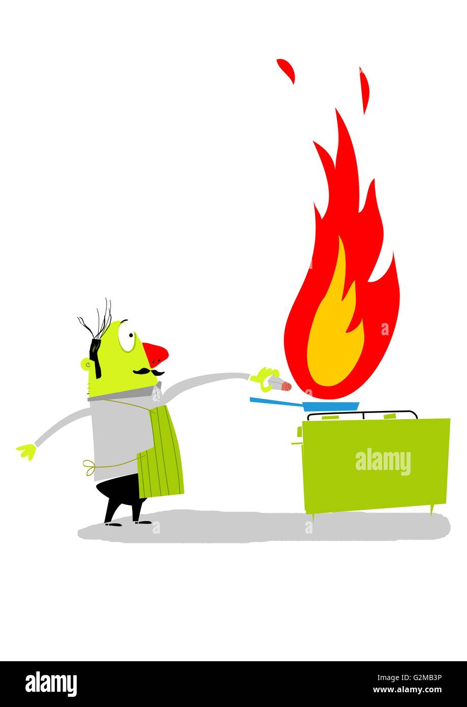 Man fire Cut Out Stock Images & Pictures - Alamy